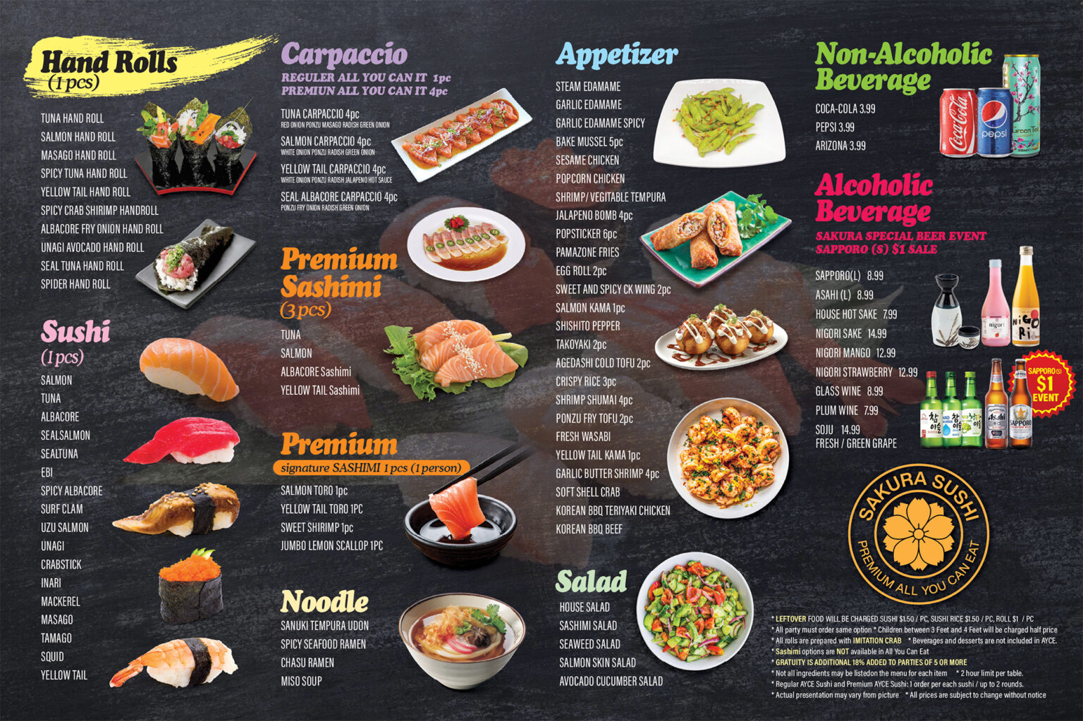 Menu – Sakura Sushi & Roll – Authentic Japanese Cuisine & Fresh Sushi ...